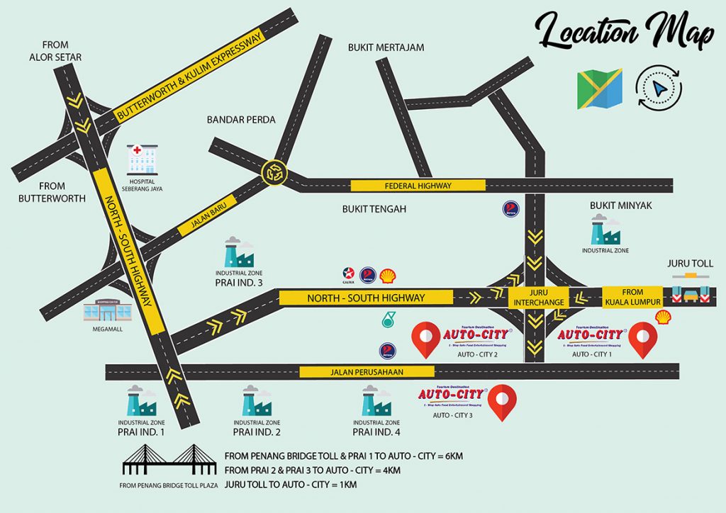 Locate Us - Golden Highway Auto-City Sdn Bhd